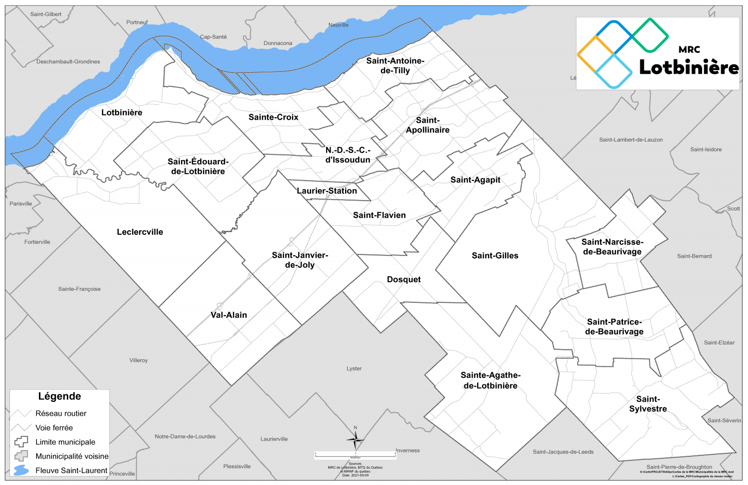 Nos 18 municipalités - MRC de Lotbinière
